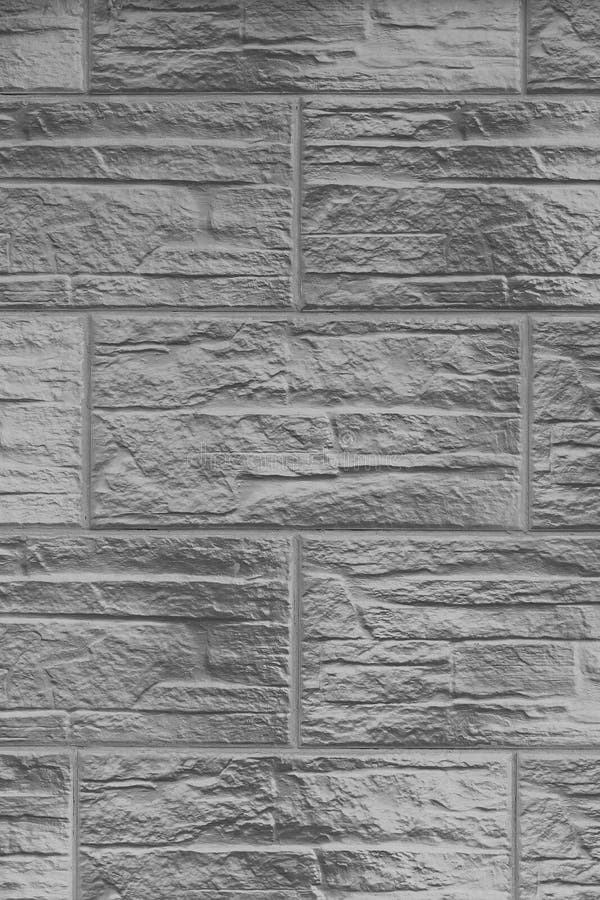 Large Brick Blocks Grey Color Masonry Wall Facade Building Vertical ...