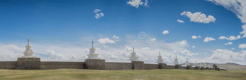Large brick wall on valley stock photo. Image of wall - 98074464