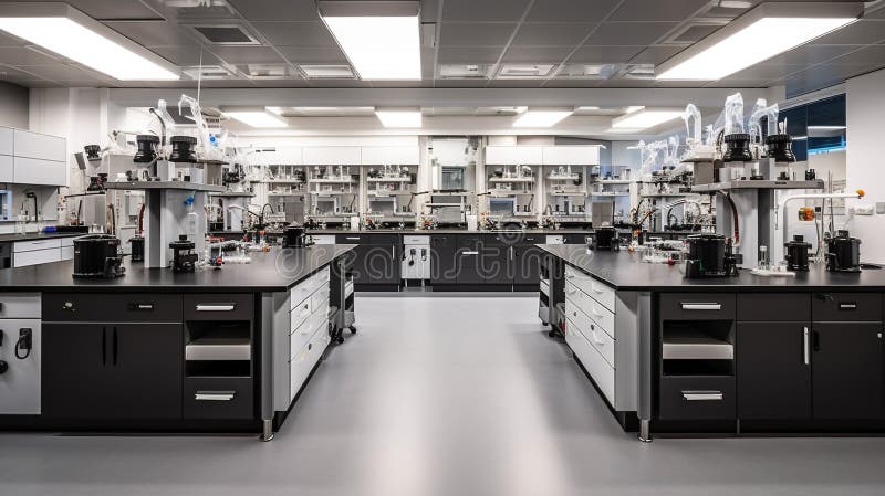 Large Bright Fully Equipped Science Laboratory, Generative AI Stock ...