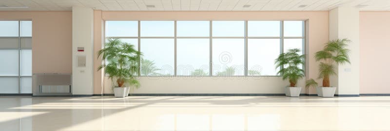 Large Bright Hall, with Large Windows Stock Photo - Image of inside ...