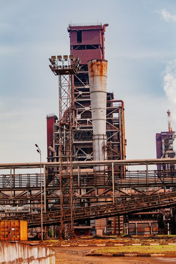 Large Briquetted Iron Making Furnace Stock Image - Image of conveyor ...