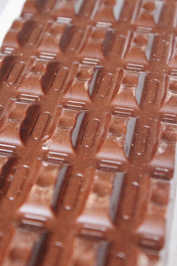 Large Brown Chocolate Bars of Rectangular Shape Close-up As a ...