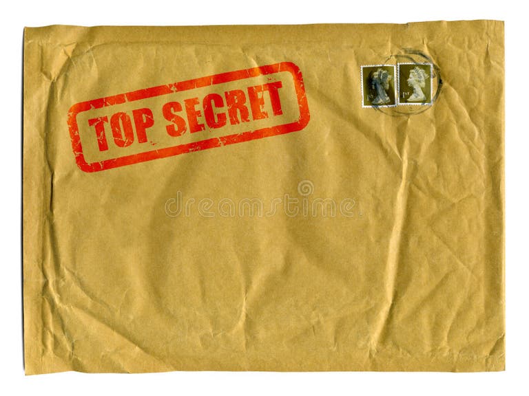 Large Brown Envelope with Top Secret Stamp Editorial Photography ...