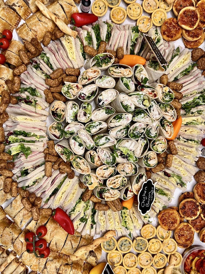 Large buffet stock image. Image of sandwiches, sausage - 237934561