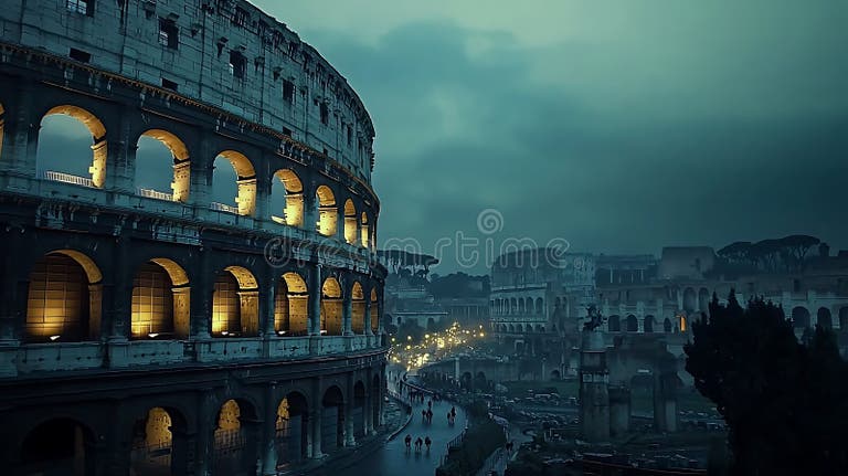 A Large Building with Arched Windows and a Large Archway Stock Image ...