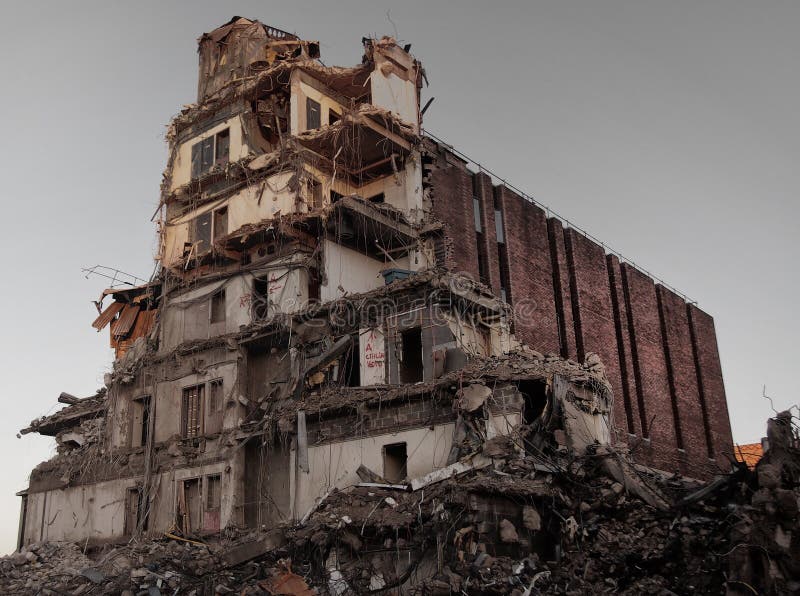 179 Large Building Being Demolished Stock Photos - Free & Royalty-Free ...