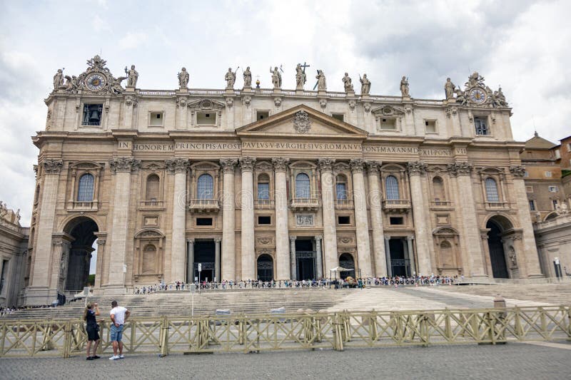 A Large Building of Dome in the Vatican, Rome, Italy Editorial Stock ...