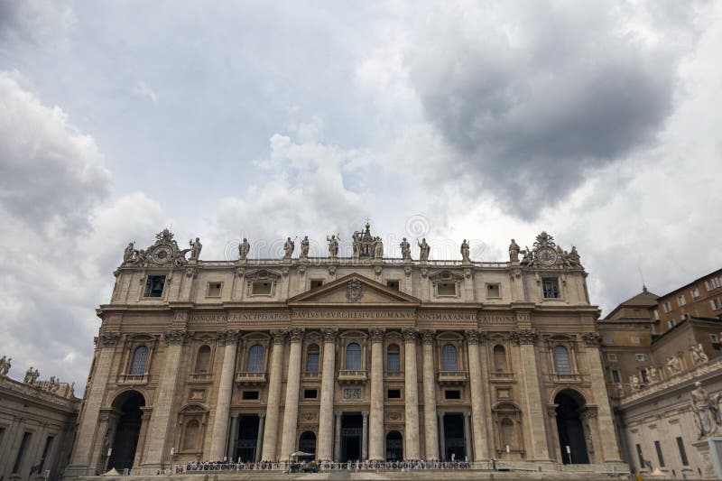 A Large Building of Dome in the Vatican, Rome, Italy Editorial Stock ...