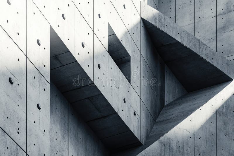 Large Building with a Lot of Holes in it Stock Photo - Image of large ...