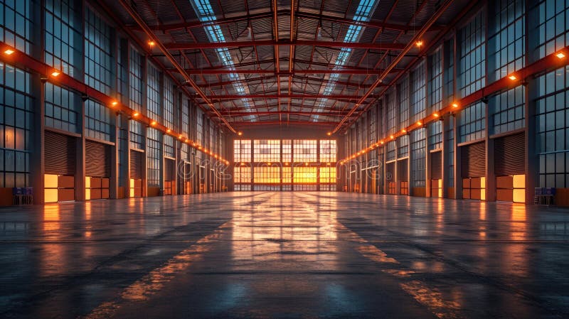 A Large Building with a Lot of Windows Stock Image - Image of building ...