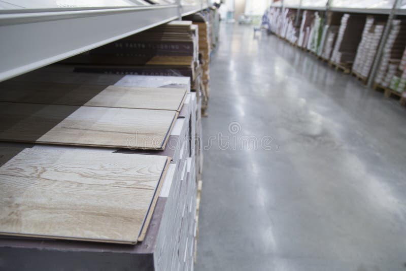 A Large Building Materials Store. Background Image Stock Image - Image ...