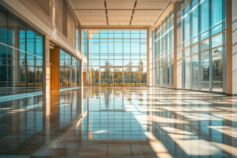 A Large Building with Numerous Windows on the Facade Stock Image ...