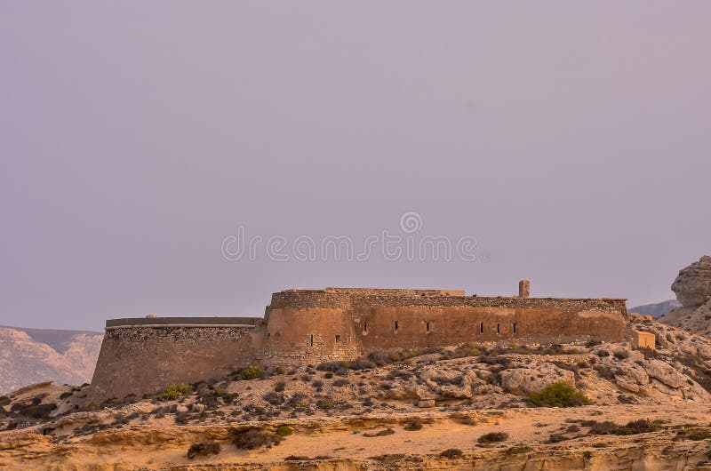 A Large Building with a Small Tower Sits on a Hill Stock Image - Image ...