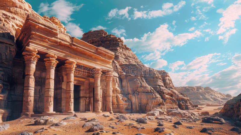 A Large Building Standing Alone in the Desert. Suitable for Various ...