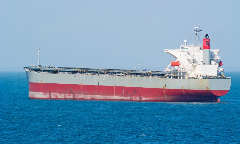 Large bulk carrier ship stock image. Image of freight - 31614247