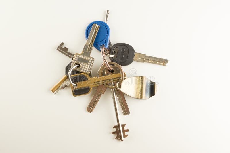 Large Bunch of Different Keys Stock Photo - Image of metal, protection ...
