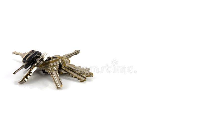 Large Bunch of Keys Isolate Stock Image - Image of hanging, door: 109127571