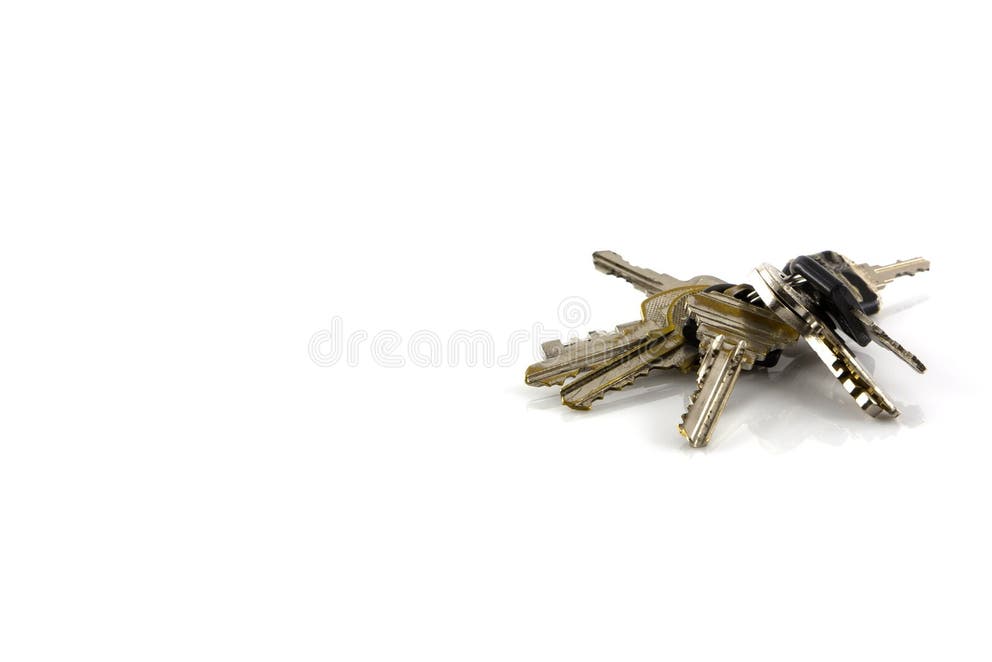 Large Bunch of Keys Isolate Stock Image - Image of group, gold: 109128091
