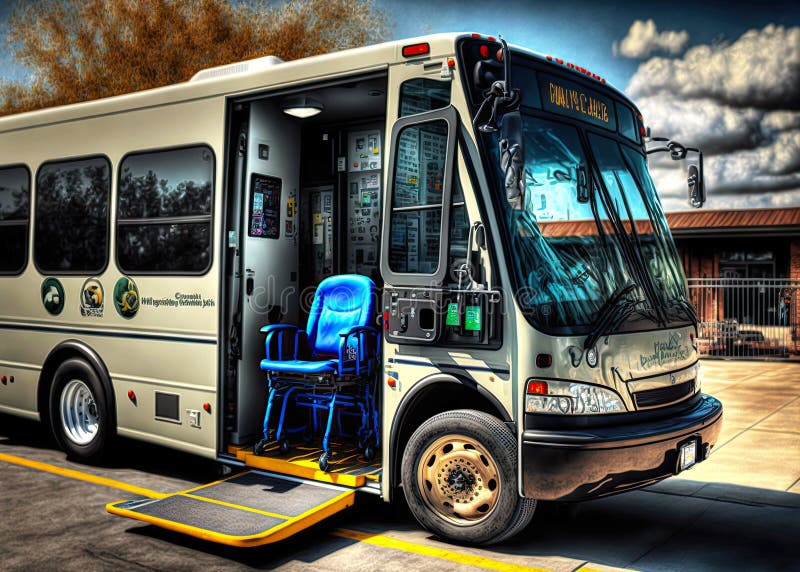 Large Bus for Transporting People with Disabilities Wheelchair Van ...