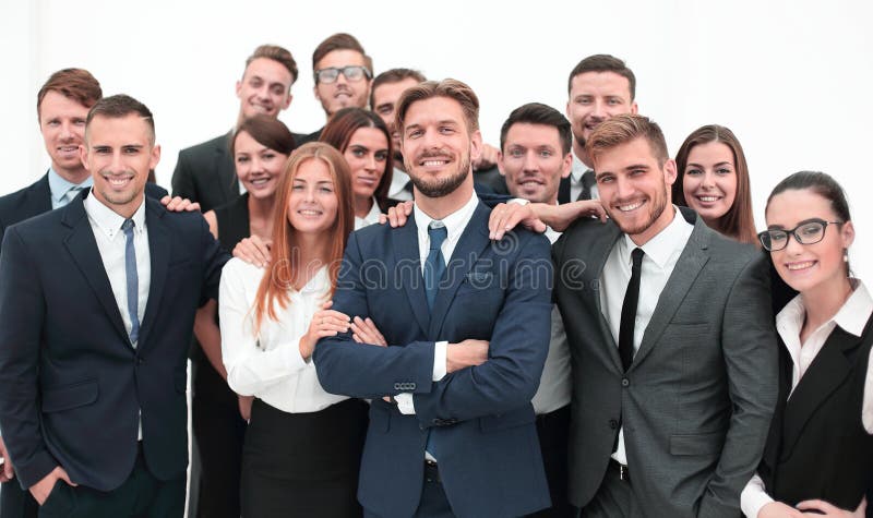 Large Business Team of Professionals. Stock Image - Image of ...