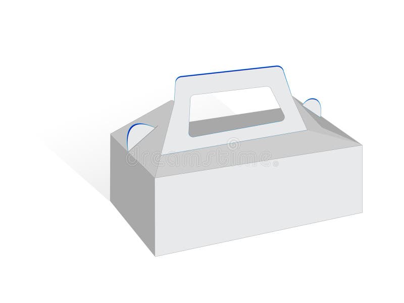 Large Cable Box, Gift Box, Storage Box, Dieline Template Stock Vector ...