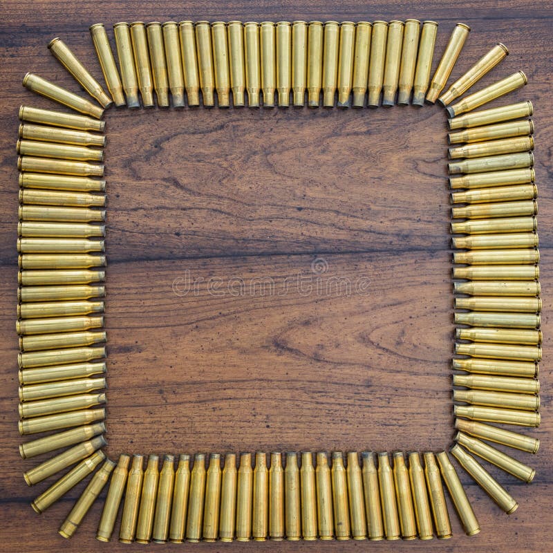 Large Caliber Bullets Three Types Stock Image - Image of lead, assault ...