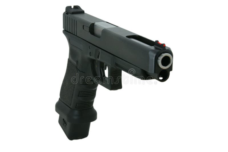 Large caliber pistol stock photo. Image of fiber, deadly - 7581930