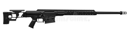 Large Caliber Sniper Rifle. Long Range Weapon Stock Photo - Image of ...