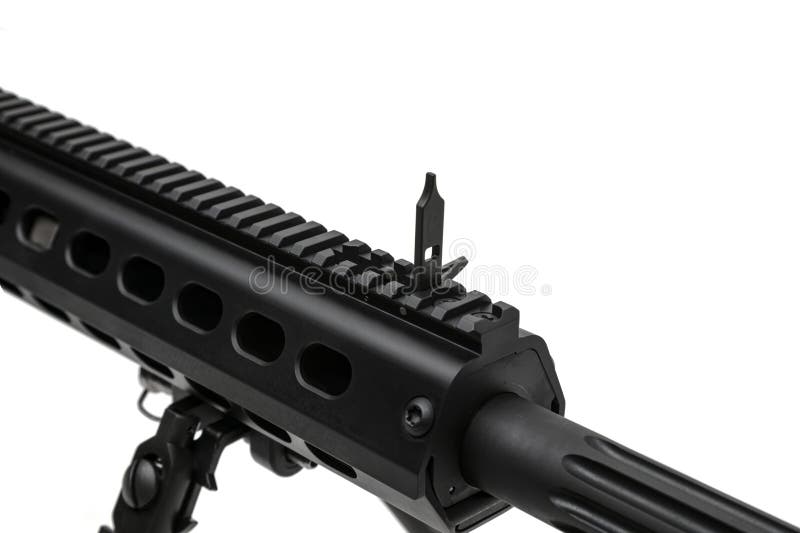 Large Caliber Sniper Rifle. Long Range Weapon Stock Photo - Image of ...