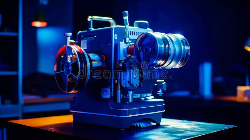 Large Camera Sitting on Top of Table Next To Laptop Computer ...