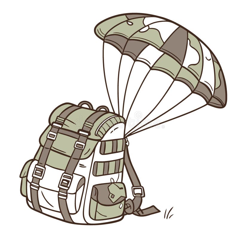 A Large Camouflage Backpack with Multiple Compartments Sits Ready for ...