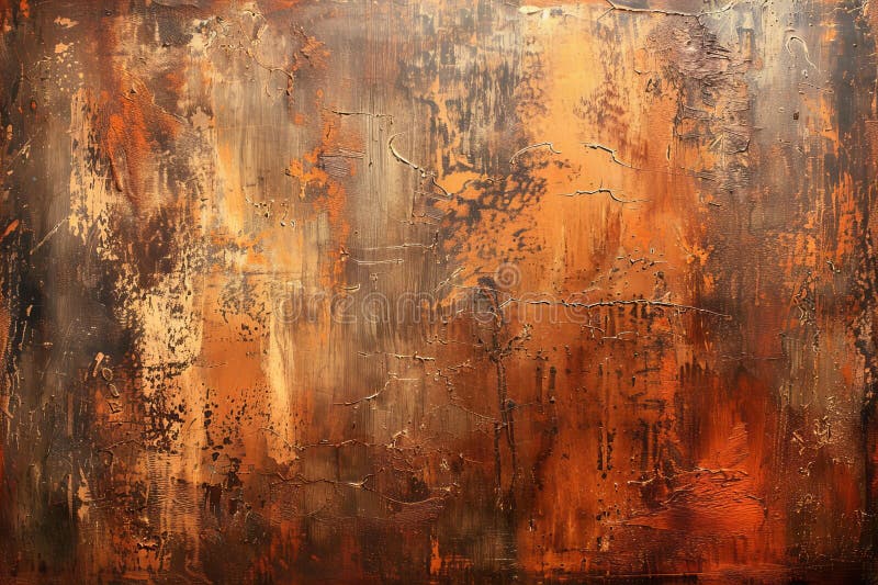 A Large Canvas with a Solid Rust-colored Background and Subtle Grunge ...