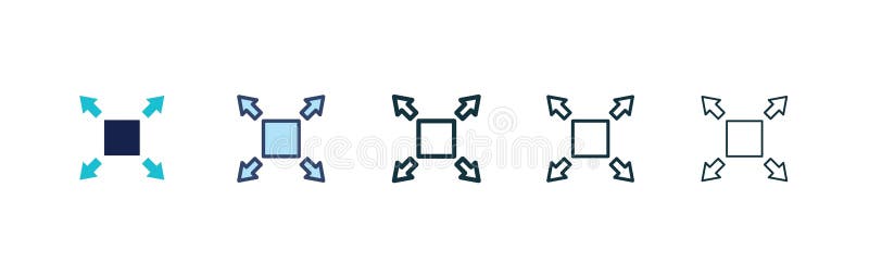 Large Capacity Icon Vector Set on White Background Stock Vector ...
