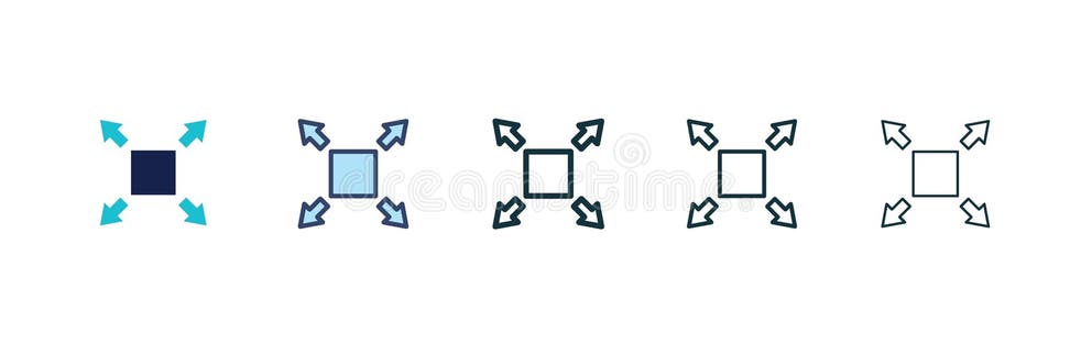 Large Capacity Icon Vector Set on White Background Stock Vector ...