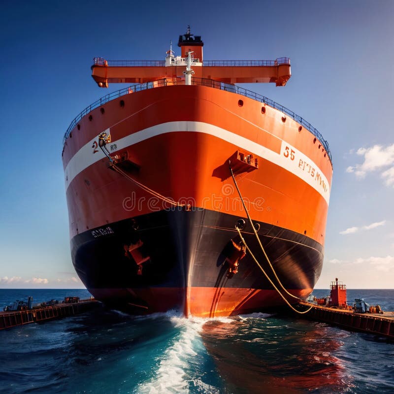 Large Cargo Container Ship, Naval Logistics Shipping Transport ...