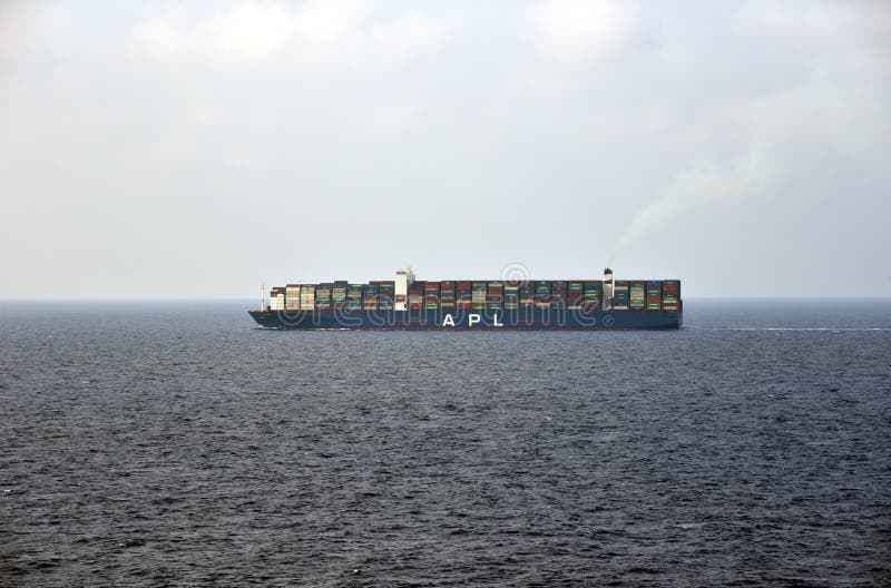 Large Cargo Container Ship Fully Loaded with Colorful Containers is ...