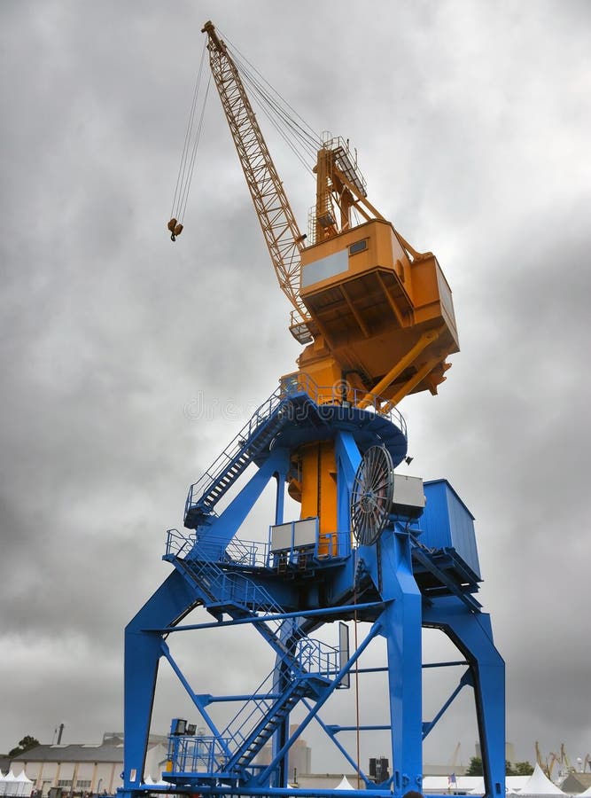 Large cargo cranes stock photo. Image of industrial, business - 32369660