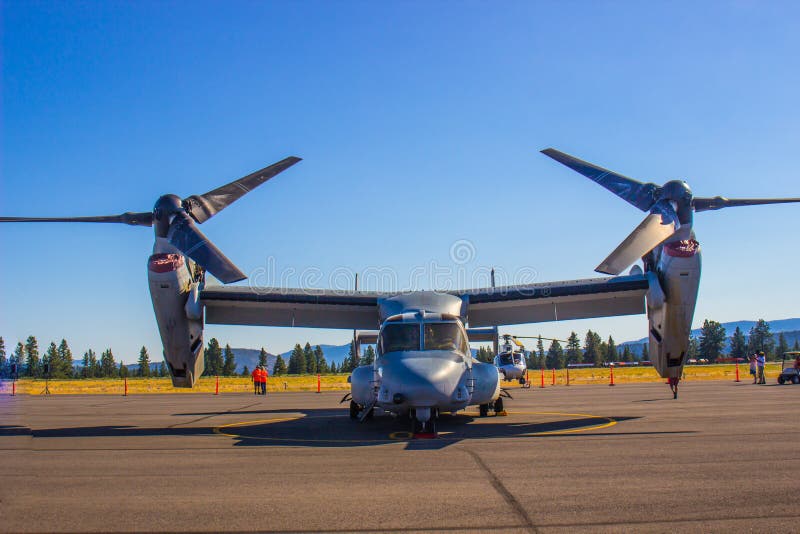 Large Cargo Plane with Both Propellers & Jet Engine Stock Photo - Image ...