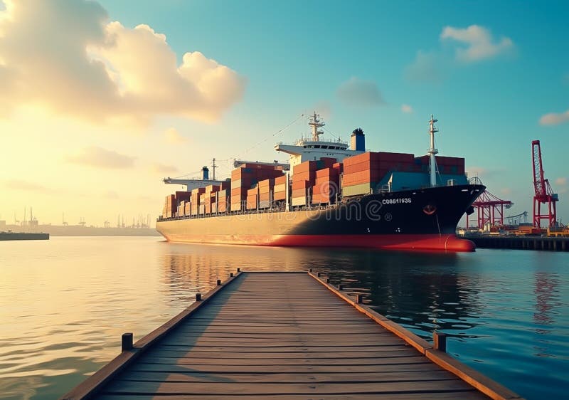 4,141 Container Port Sunrise Stock Photos - Free & Royalty-Free Stock ...