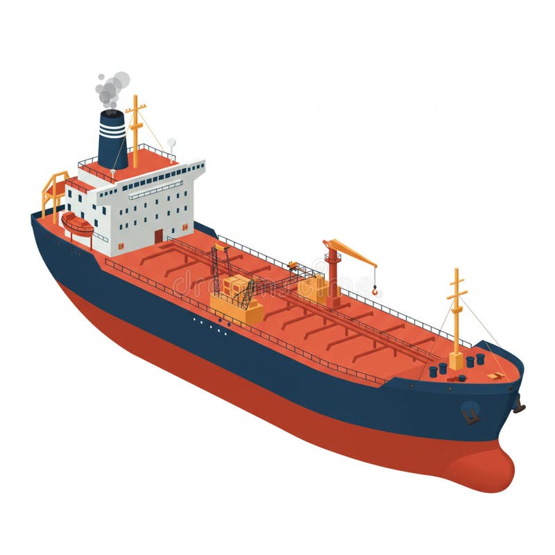 A Large Cargo Ship Traveling Across a Frozen Lake. Generative AI Image ...