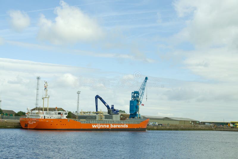 Large Cargo Vessel editorial photography. Image of backgrounds - 94245422