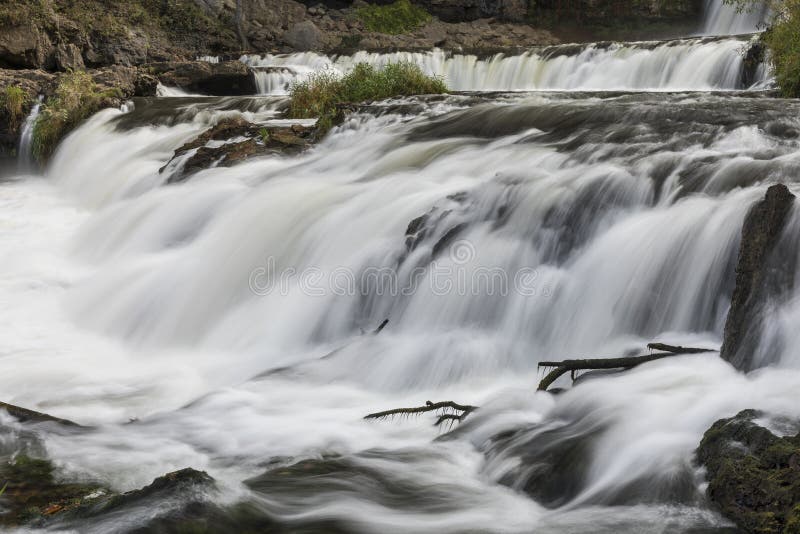 Willow River Waterfall stock image. Image of rock, water - 101352411