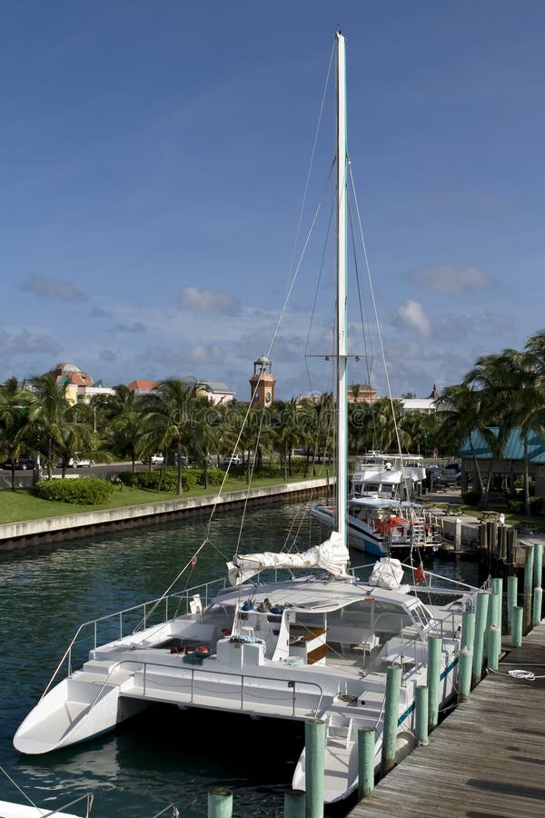 Large catamaran stock image. Image of fishing, luxurious - 6991625