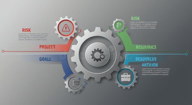Large Central Gear with Smaller Interlocking Gears Forms the Main ...
