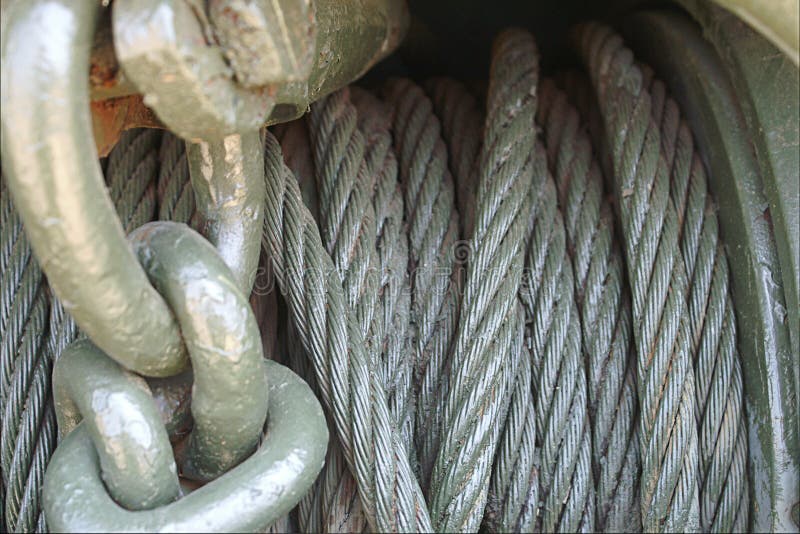 Large Chain and Wire Cable stock photo. Image of decoration - 30789812