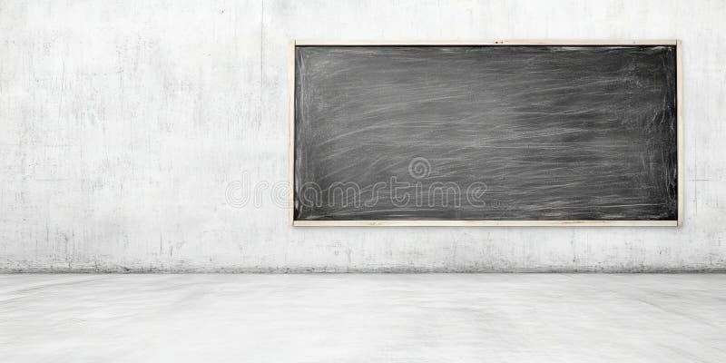 A Large Chalkboard Mounted on a Plain Wall for Exterior Advertisement ...