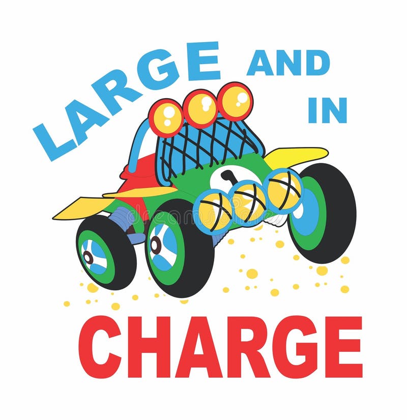 Large and in Charge Monster Vector Art Design Illustration Stock Vector ...