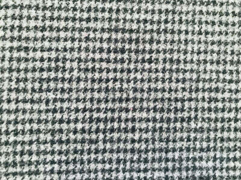 Black White Houndstooth Checked Pattern Background. Close Up View ...
