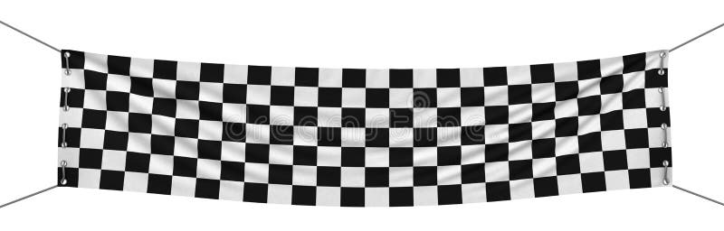 Large Checkered Flag with Fabric Surface Texture Stock Illustration ...