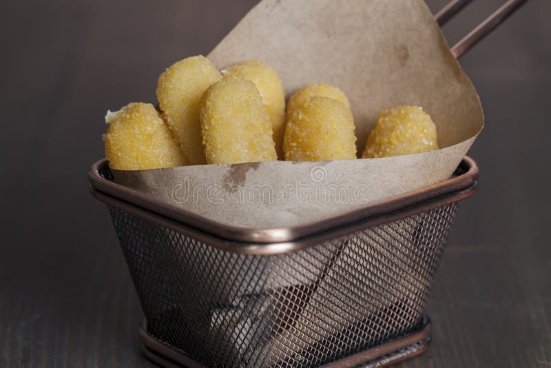 Large Cheese Sticks Made of Deep-fried Baked Cheese Stock Image - Image ...